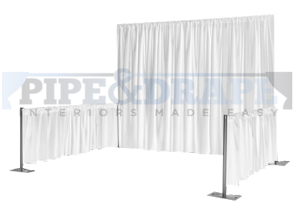 WHITE PIPE AND DRAPE WALL| UK SUPPLIER