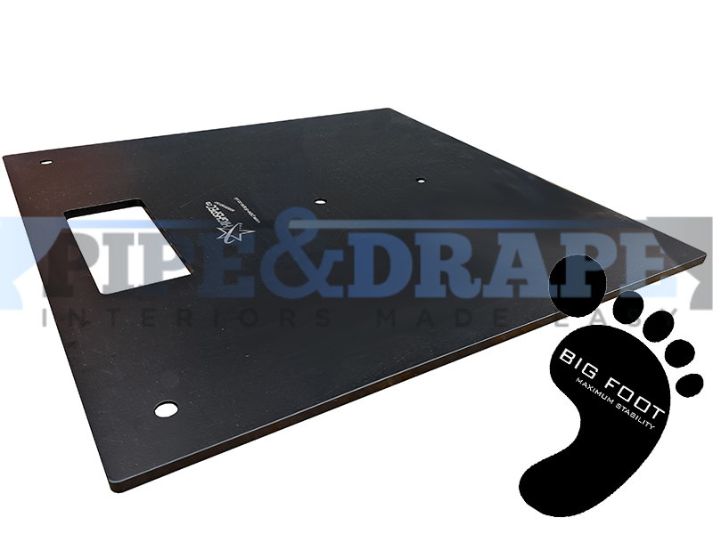 Extra Large 20Kg Black Base Plate | Pipe & Drape Direct
